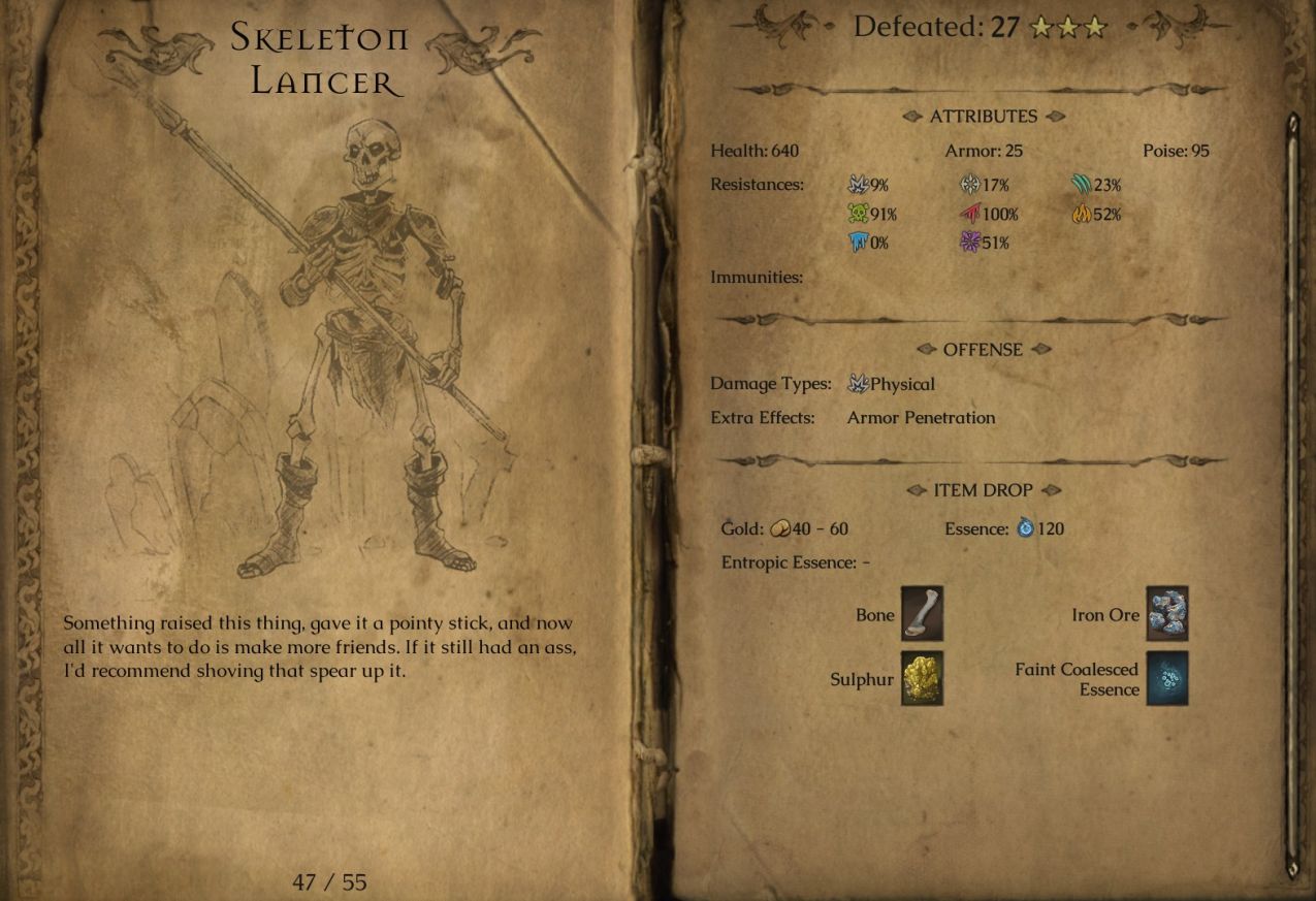 Skeleton Lancer - Mandragora Wiki