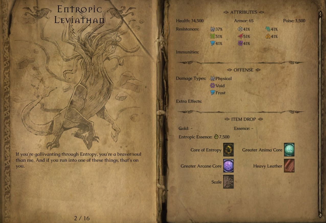 Entropic Leviathan - Mandragora Wiki